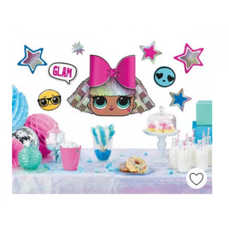 Glitter Diva Wall Decorating Kit, 9pc - L.O.L. Surprise! Together 4-Eva